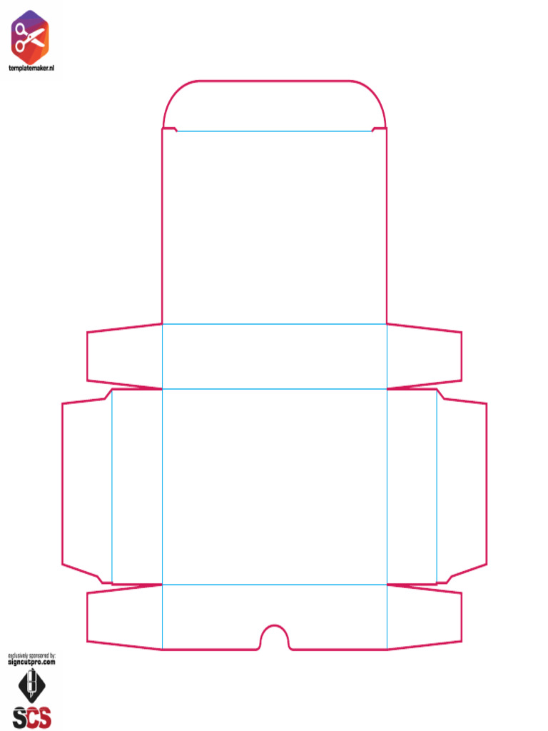 Shallow Box Template 9x6x2 cm | PDF
