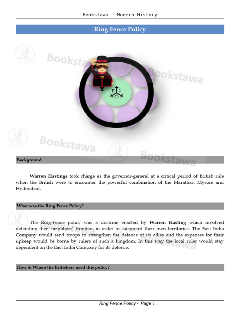 Warren Hastings' Ring Fence Policy | PDF | International Relations