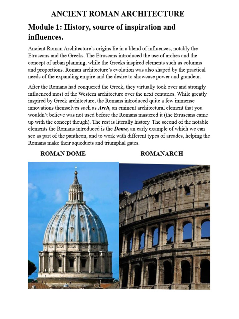 Ancient Roman Architecture Compiled | PDF | Ancient Rome ...