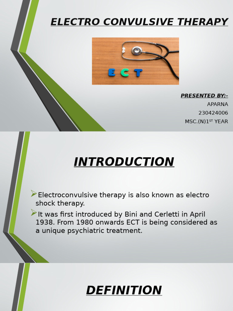 Electroconvulsive Therapy | PDF | Electroconvulsive Therapy | Causes Of Death