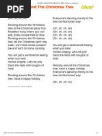 Rockin' Around The Christmas Tree Lyrics | PDF | Art | Poetry