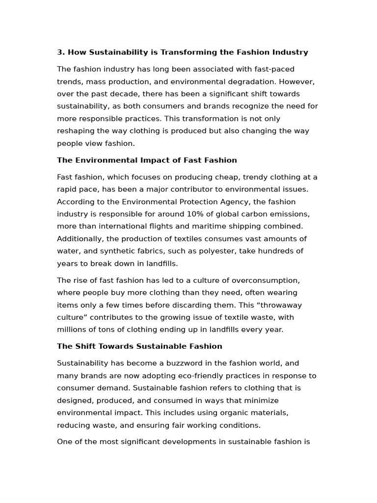 3A | PDF | Fashion | Environment