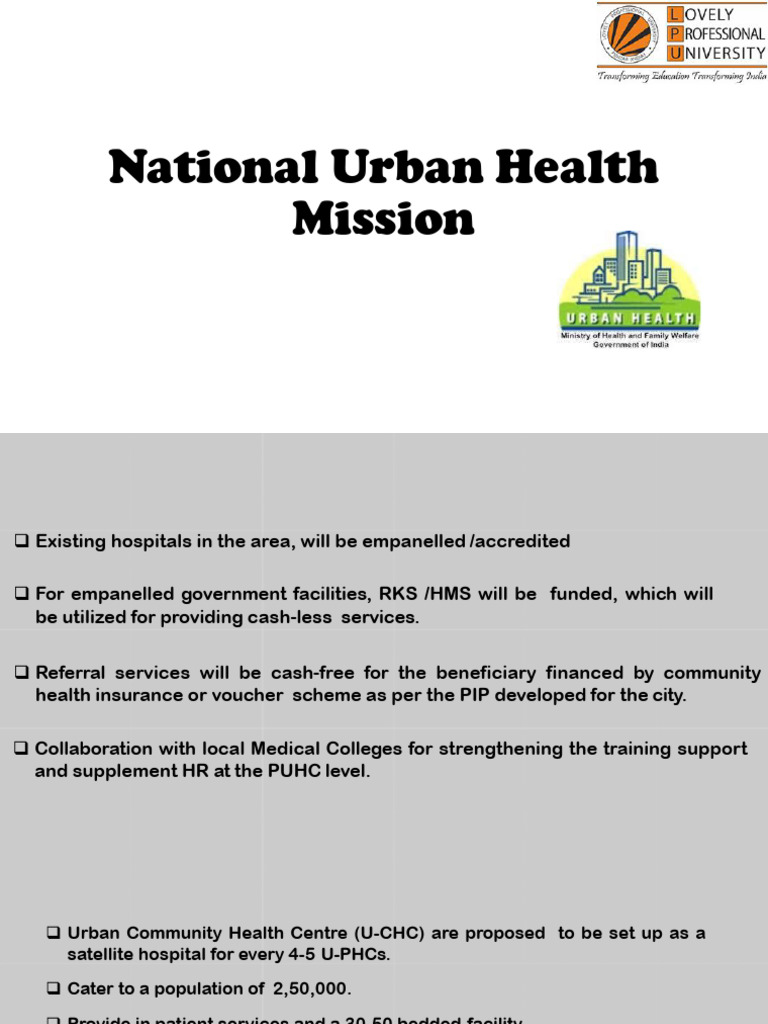 184 - National Urban Health Mission 4 - PHS421 - 25202 | PDF | Hospital ...