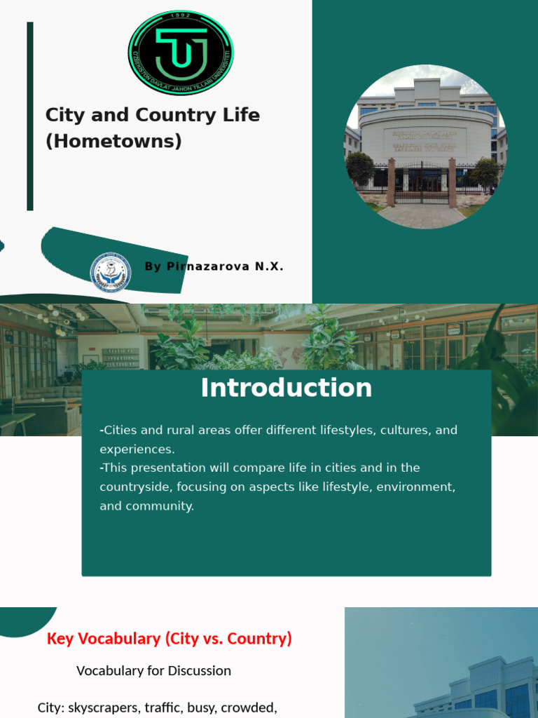City vs. Country Life Comparison Guide | PDF | Cognition | Human ...