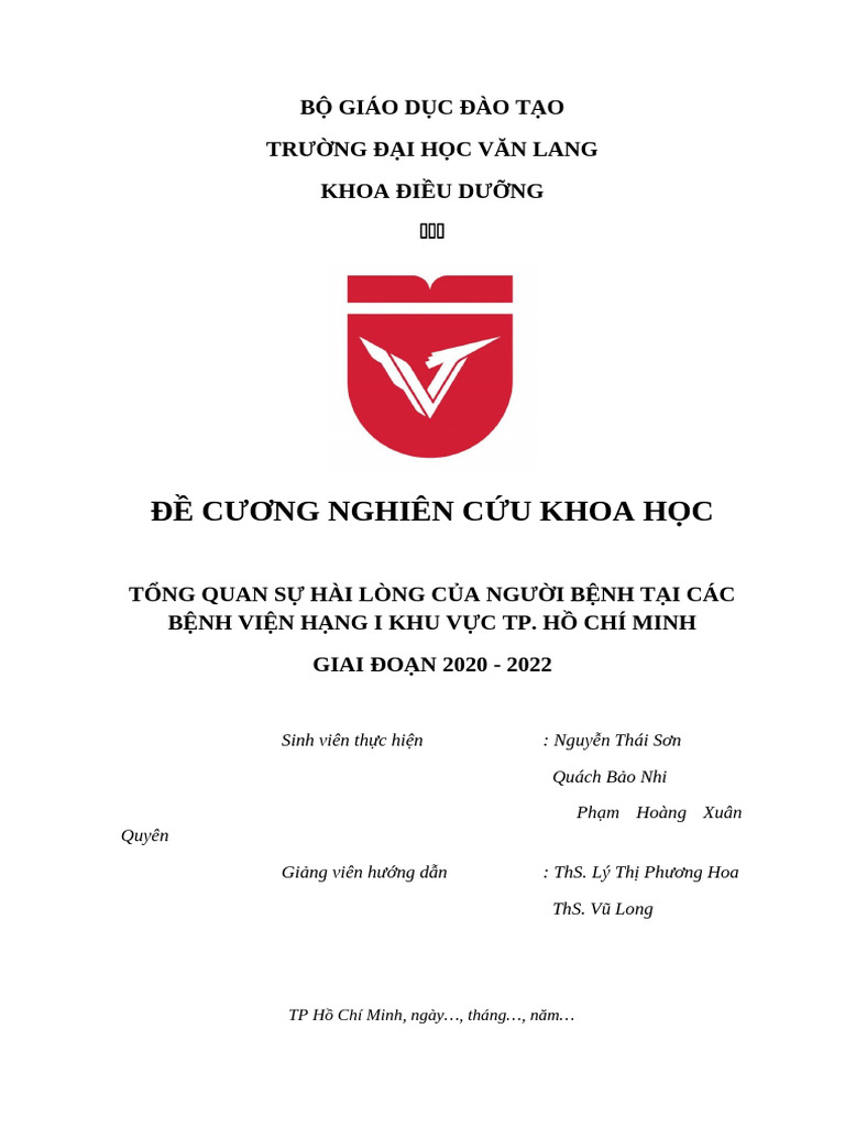 Đề Cương NCKH Final | PDF