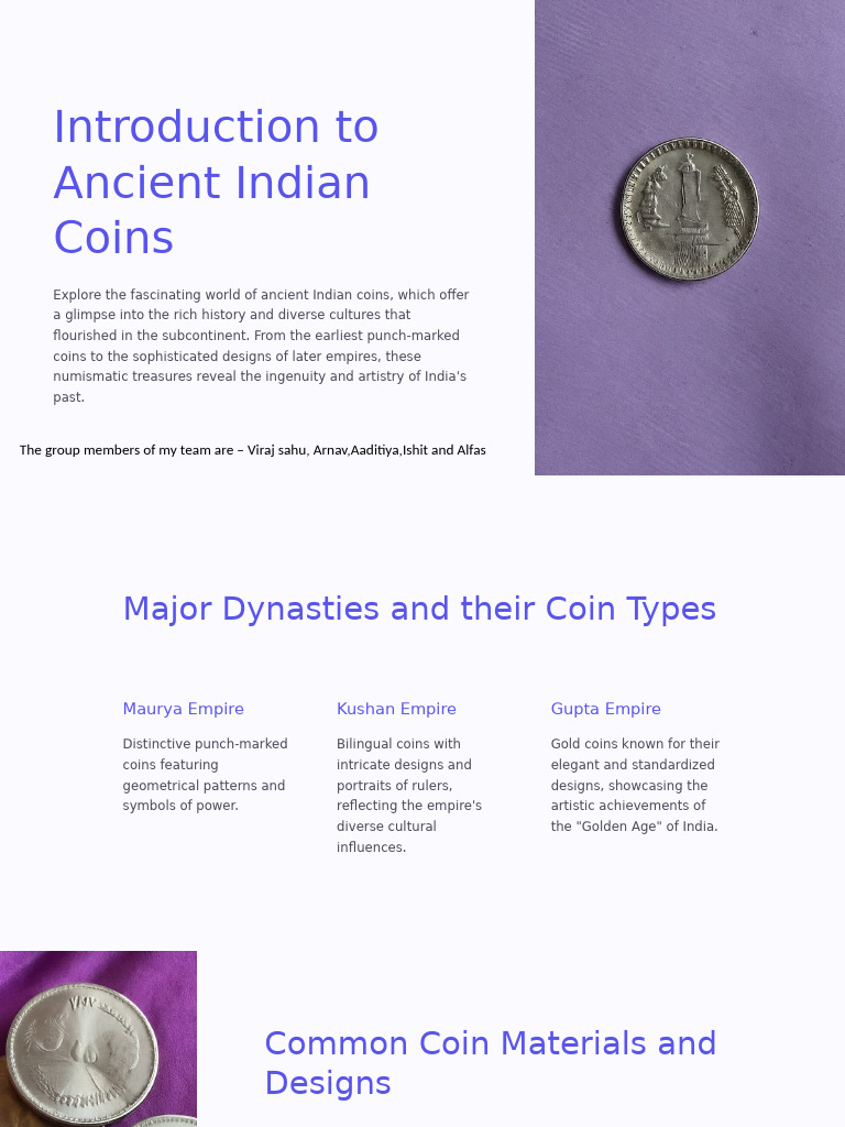 Ancient Indian Coins: History & Impact | PDF | Coins | Trade