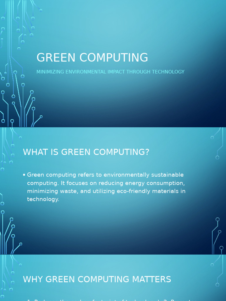 Green Computing | PDF