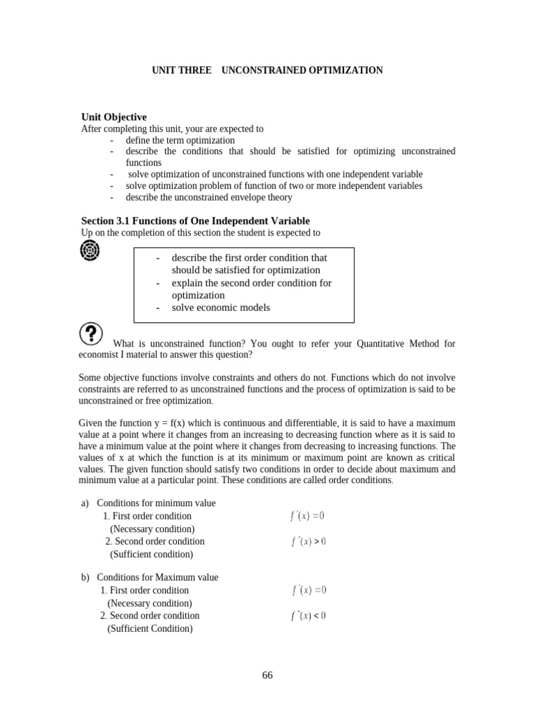 UNIT THREE3 | PDF | Mathematical Optimization | Profit (Economics)