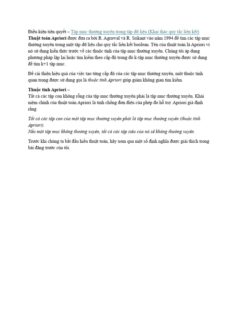 Apriori | PDF