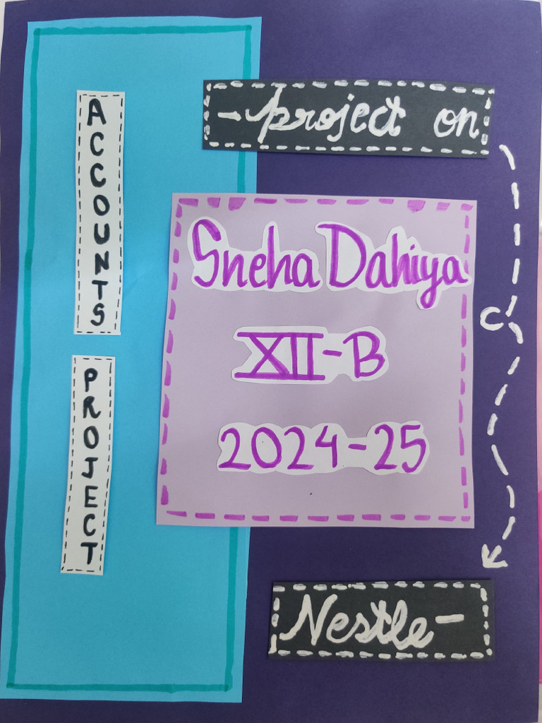 Accounts Project, Sneha Dahiya, Class 12-B | PDF