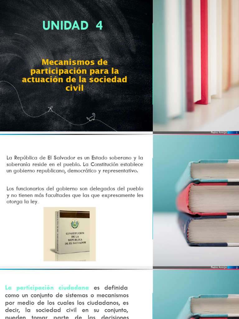 4.1 - Mecanismos de Participaci-N para La Actuaci-N de La Sociedad Civil | PDF | Gobierno ...