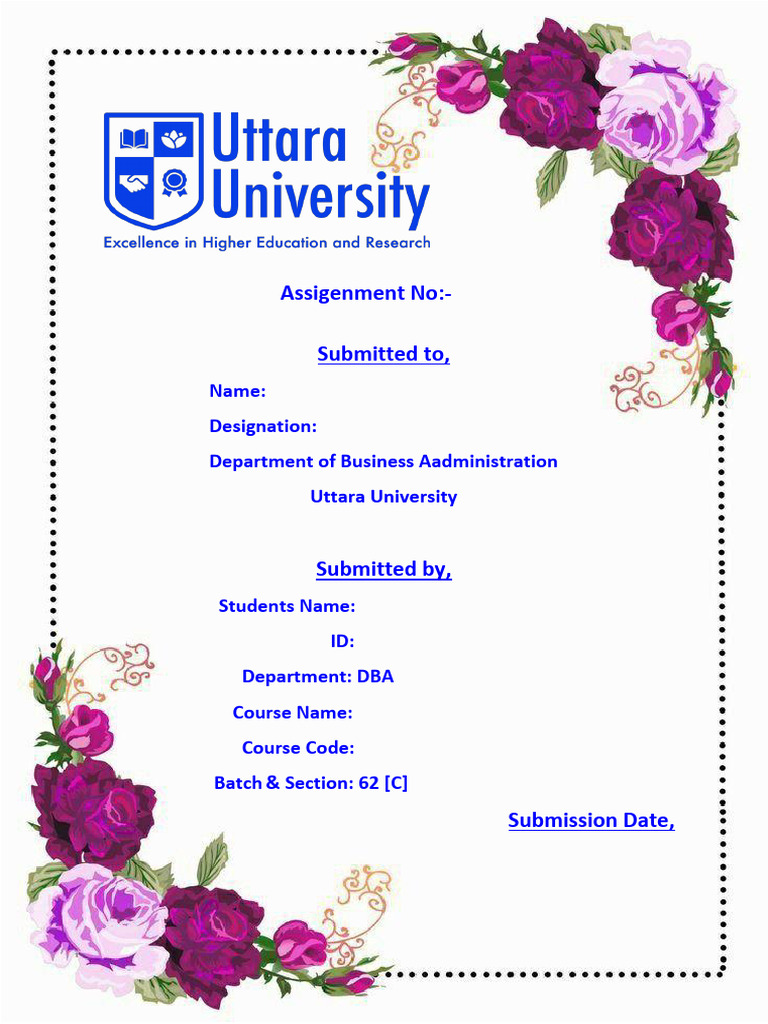 Assigenment Cover Page 62C | PDF