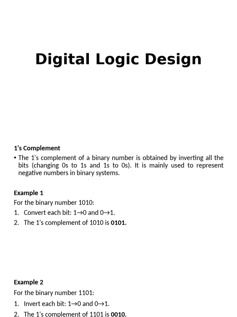 Updated DLD Lecture 2 | PDF | Binary Coded Decimal | Subtraction