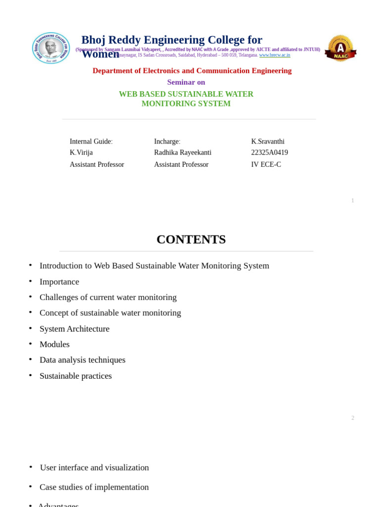 Technical Seminar - L19 | PDF | Sustainability | Web Application