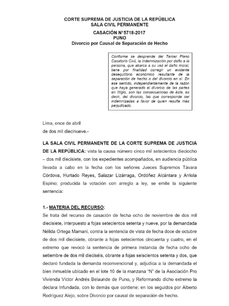 Divorcio Por Causal 3 | PDF