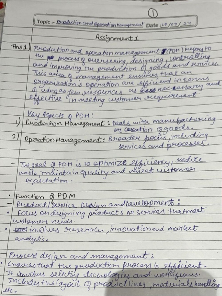 POM Assignment by Kartik Tyagi | PDF