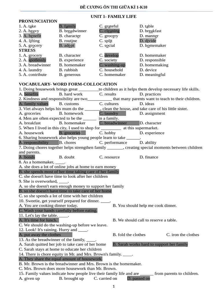 Đề cương GK1-Gv | PDF | Soil | Climate Change
