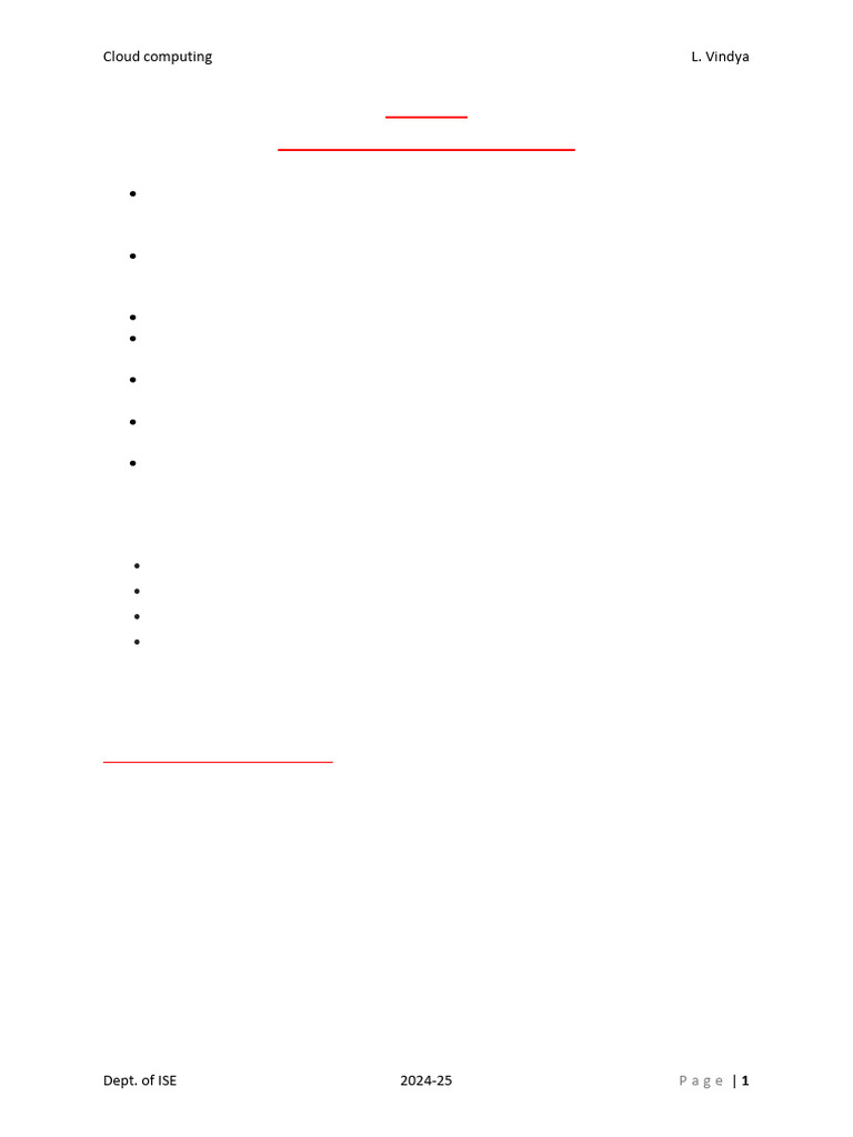 module-1 Introduction to CC notes (1) | PDF | Cloud Computing ...