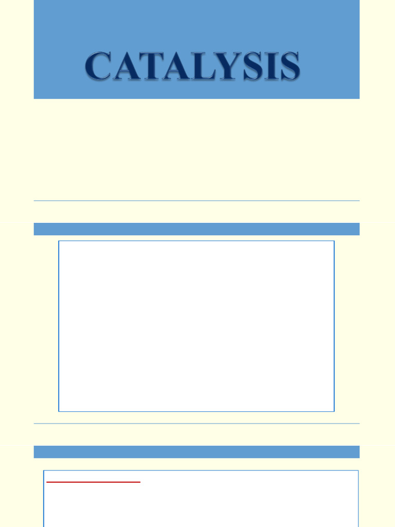 Catalysis Badiya Wale Notes | PDF | Catalysis | Adsorption