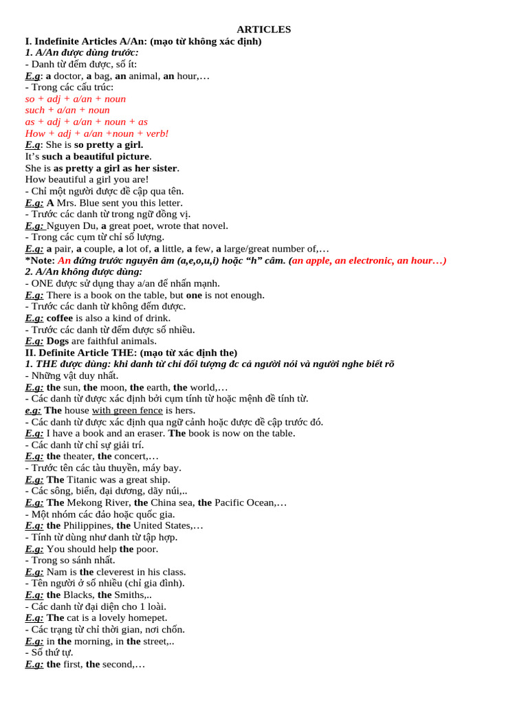 Articles Answer | PDF