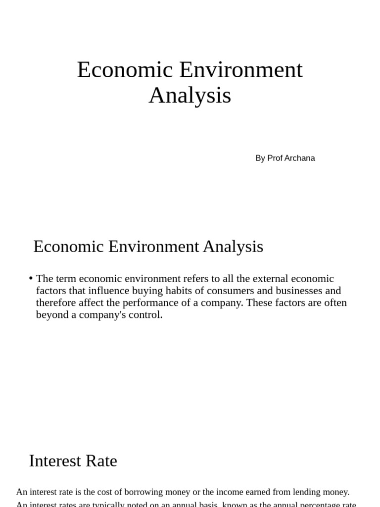 Economic Environment Analysis - Chap 3 | PDF | Yield Curve | Interest