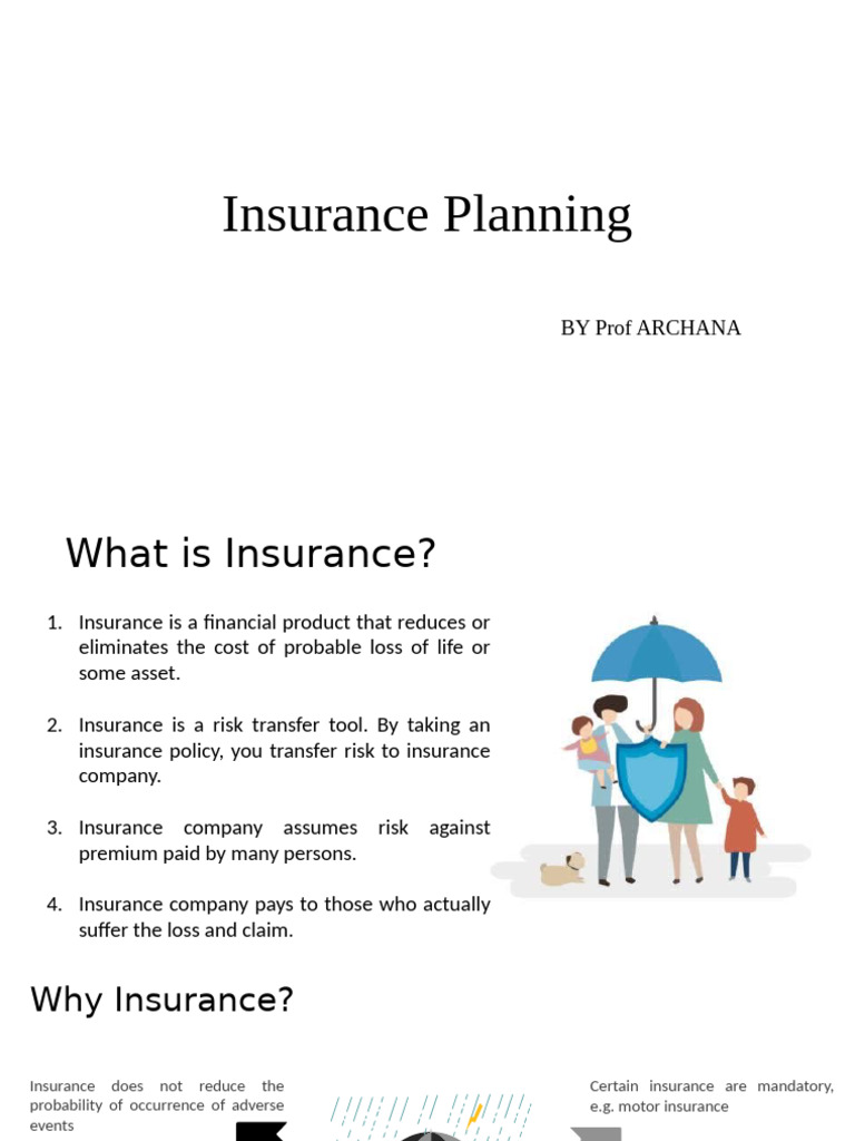 Unit 2 Insurance Planning | PDF | Insurance | Life Insurance