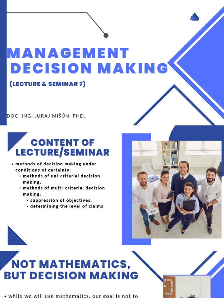 Decision-Making Methods Overview | PDF | Decision Making | Cognition