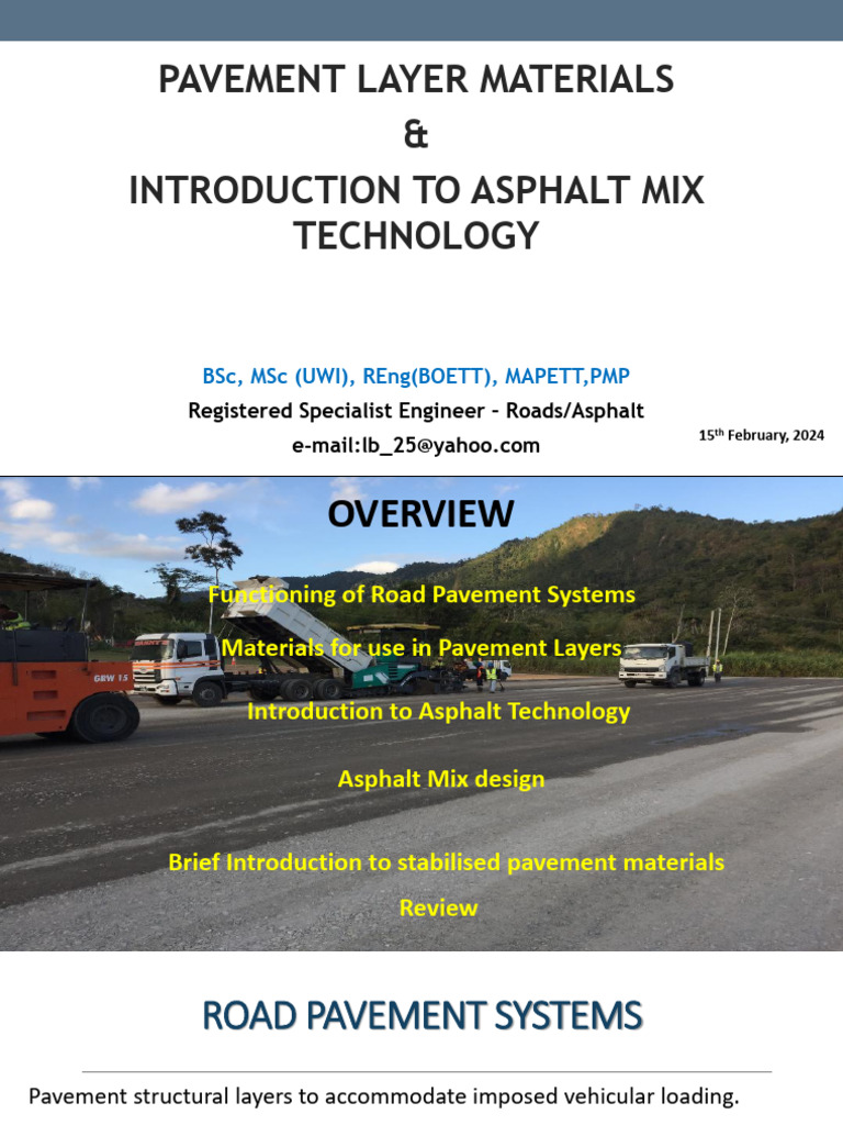 Pavement Layer Materials 2024 | PDF | Road Surface | Concrete