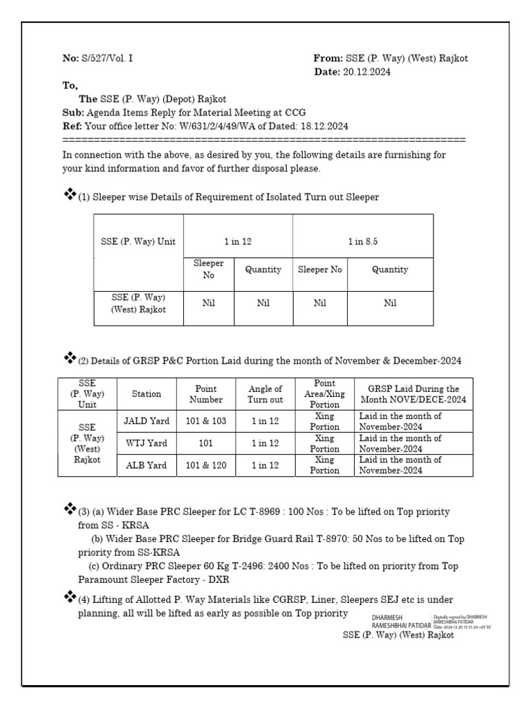 Agenda Items | PDF | Rail Infrastructure | Rail Transport