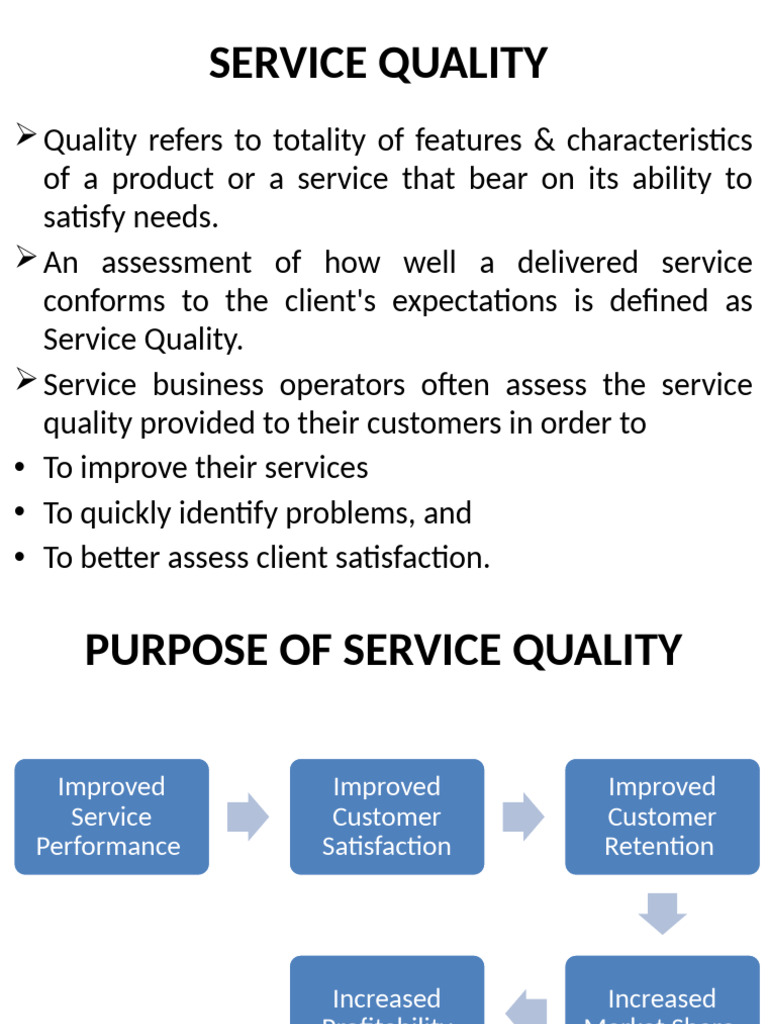 Service Quality | PDF