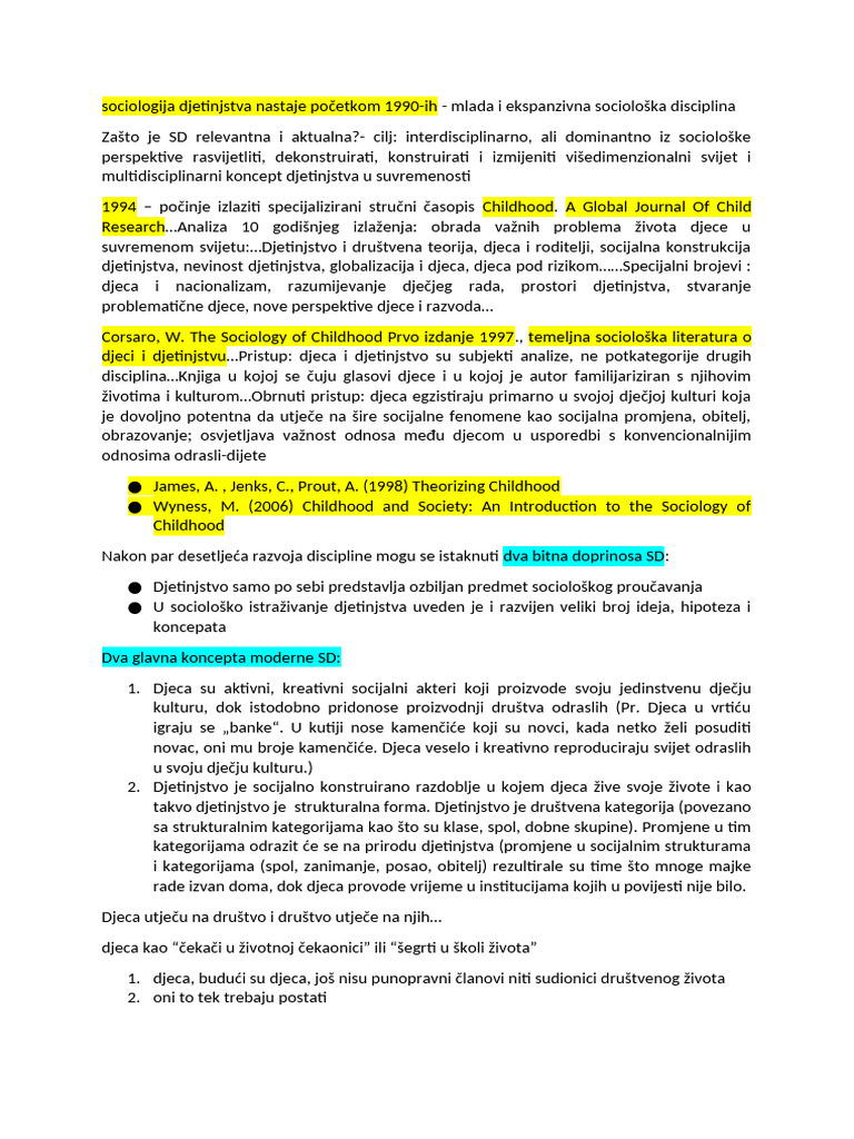 Sociologija SKRIPTA | PDF