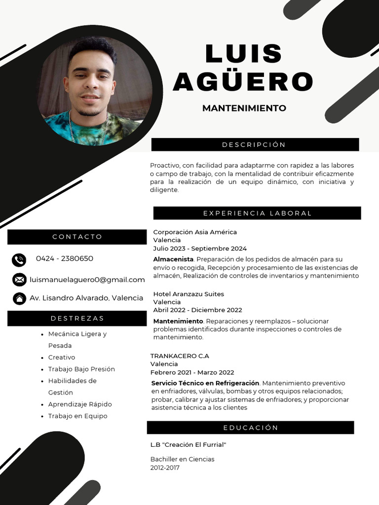 Currículum Vitae Luis Agüero | PDF