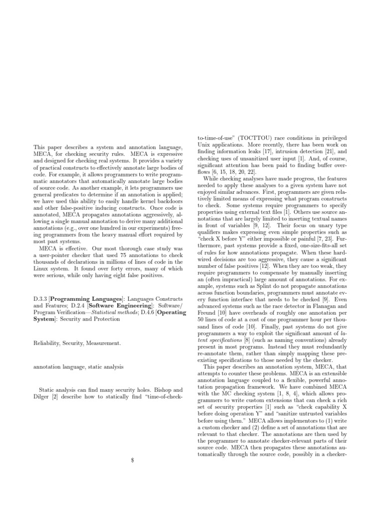 Yang Meca Ccs | PDF | Parameter (Computer Programming) | Pointer (Computer Programming)
