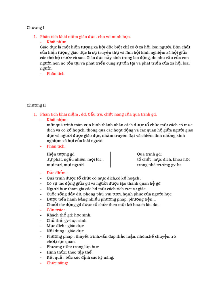 câu trả lời gdh đại cương | PDF