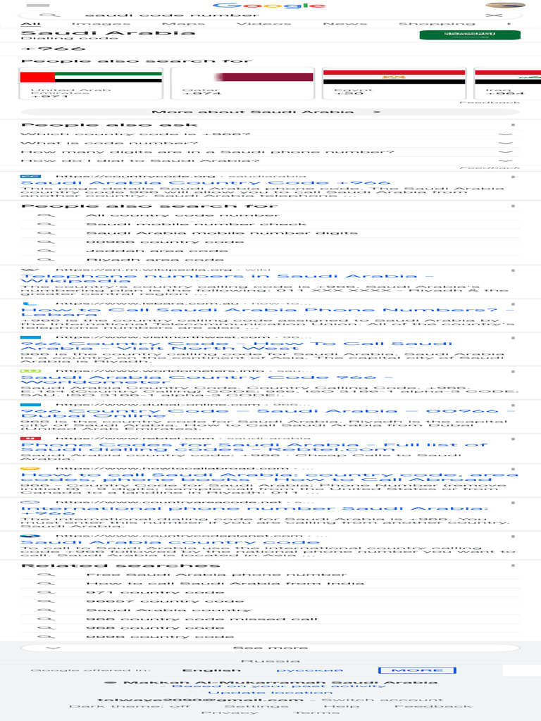 Saudi Code Number - Google Search | PDF | Arabian Peninsula | Telephone ...