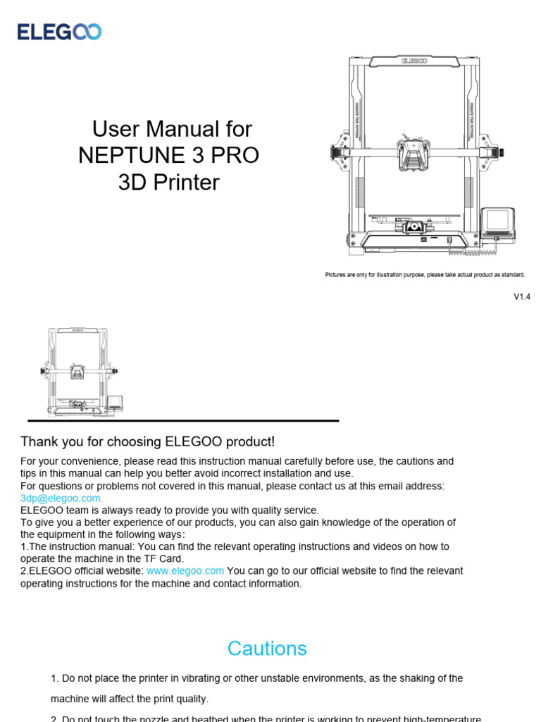 NEPTUNE 3 PRO Mu V1.4 | PDF | Extrusion | Computer File