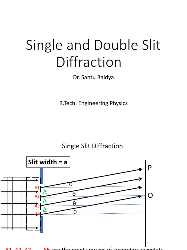 Single and Double Slit Diffraction-SB | PDF | Diffraction | Waves
