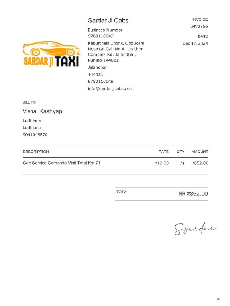 Ground Transport Kapurthala | PDF