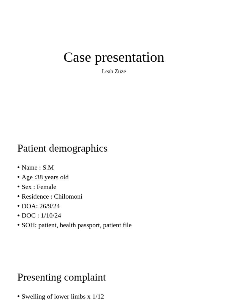 Medicine case 1 | PDF | Medicine | Causes Of Death