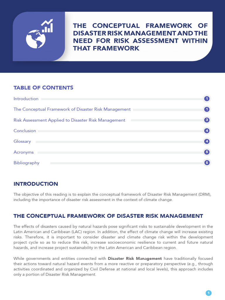 The Conceptual Framework of Disaster Risk Management | PDF | Disaster ...