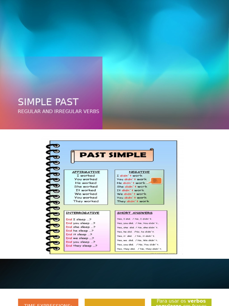 Simple Past: Regular & Irregular Verbs | PDF | Syntax | Language Families