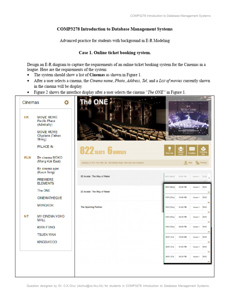 ER Diagram Advanced Practices | PDF | Movie Theater | Databases