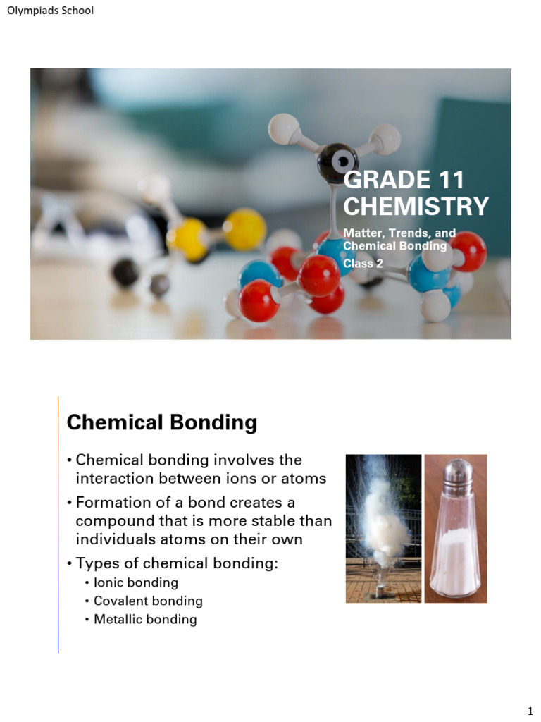 Class 2 Lesson-Annotated | PDF | Chemical Bond | Ionic Bonding