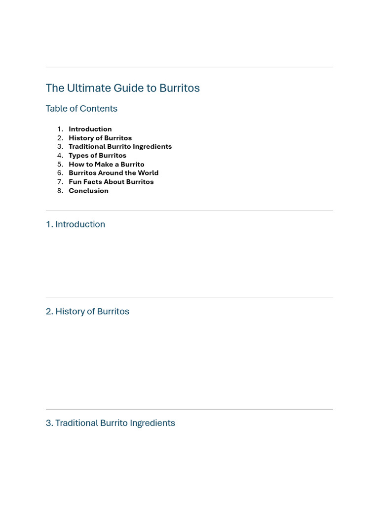 Ultimate Burrito Guide: History & Recipes | PDF | Burrito | Mexican Cuisine