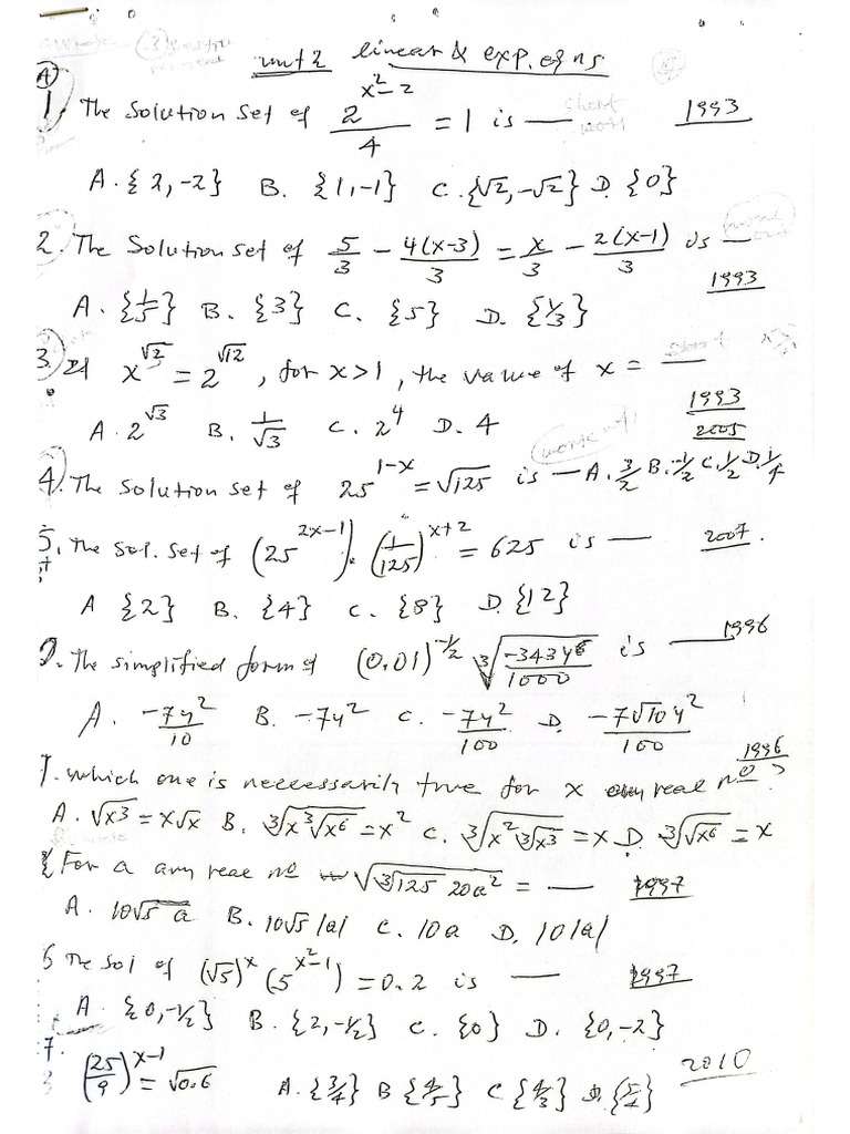Mathematics W.sheet 2-1 | PDF