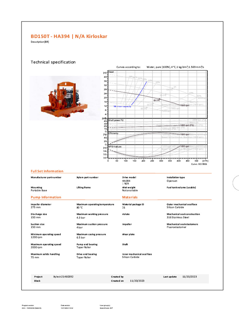 BD150T_HA394 Engine | PDF | Pump | Mechanical Engineering
