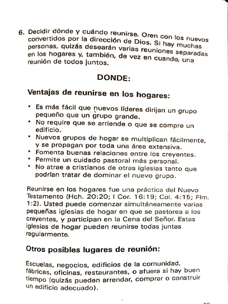 Manual de Plantación de Iglesias - Jorge Patterson COMIBAM 87 Parte 2 | PDF
