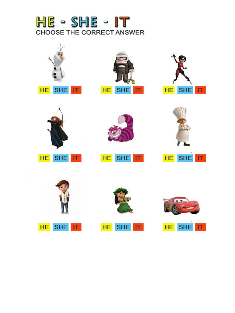 personal pronouns he she it | PDF