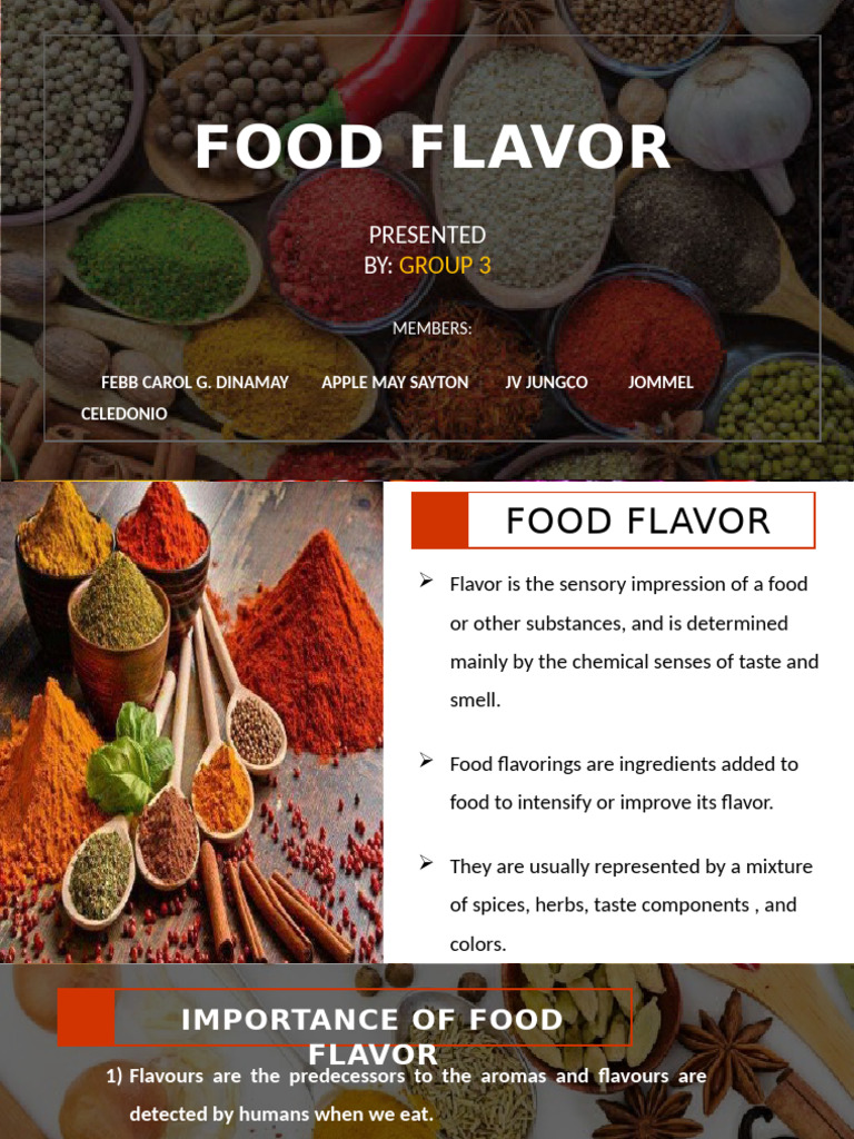 Understanding Food Flavor and Its Impact | PDF | Taste | Foods