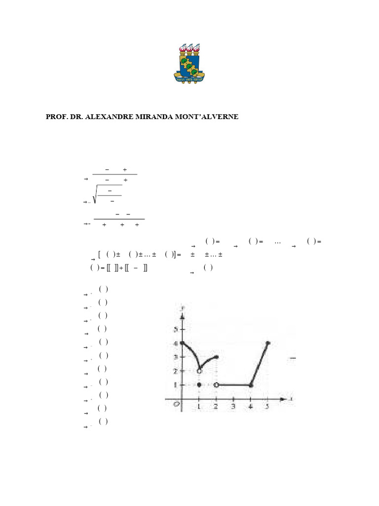 (CÁLCULO) (EXERCICIO) Lista1 - XXXX | PDF | Limite (Matemática) | Analise matemática